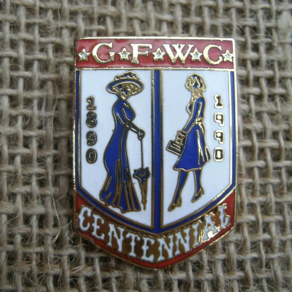 Rollie Schmidt Inc. | Jewelry | Vintage Gfwc Centennial Enameled Pin 89 ...